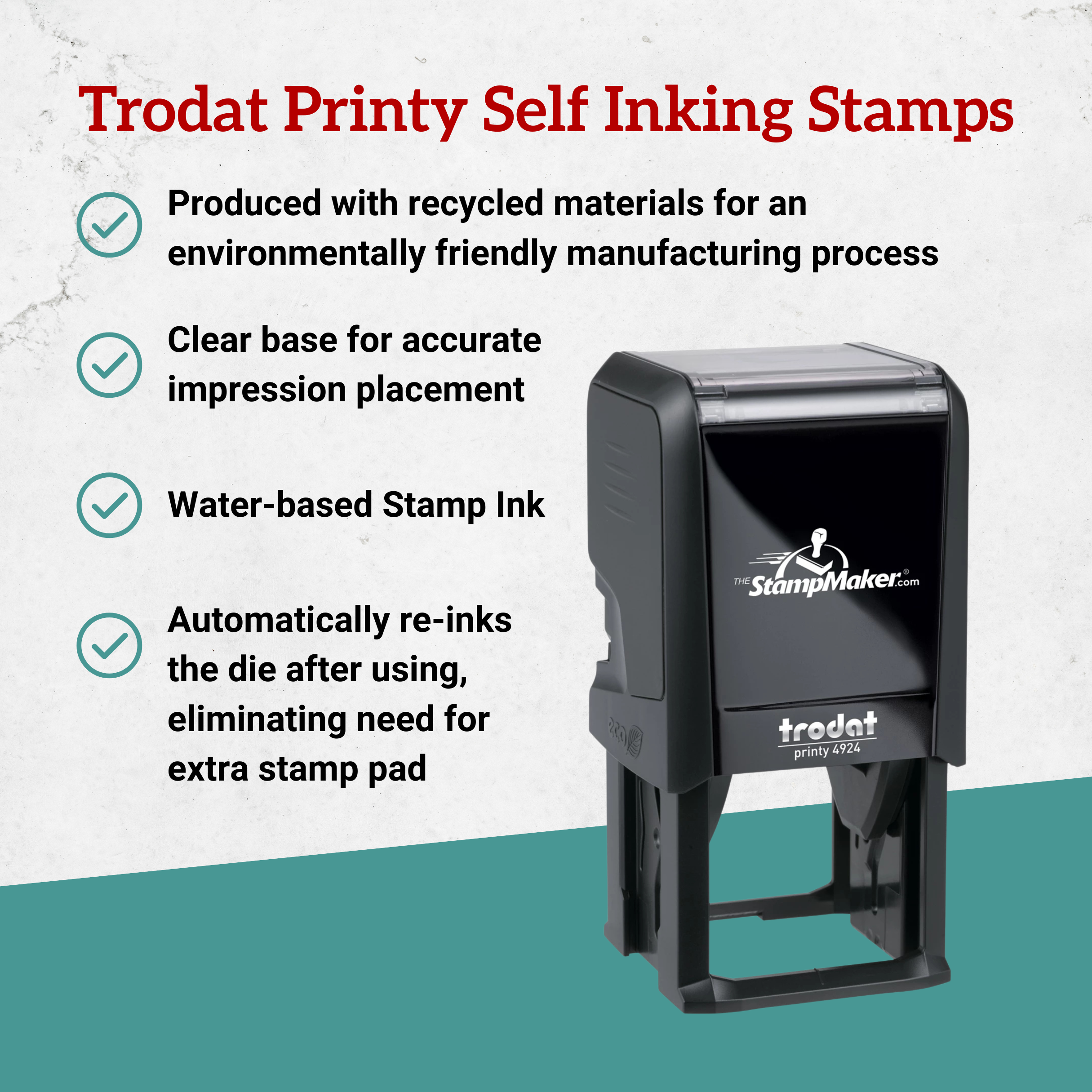 Custom Trodat Printy 4910 Self Inking Rubber Stamp